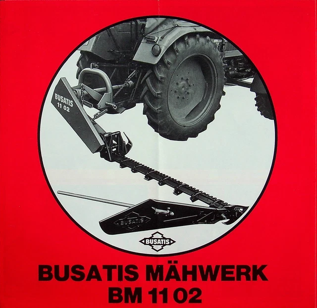 240633) BUSATIS MÄHWERK BM 11 02 Prospekt 11/1972 EUR 9,95 - PicClick DE