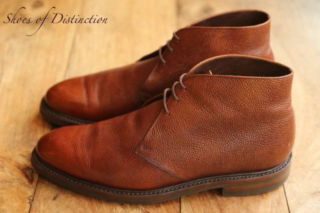 LOAKE 1880 LYTHAM Brown Grain Leather Chukka Boots Shoes Mens UK 9 F US ...