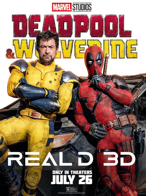 HUGH JACKMAN/RYAN REYNOLDS 'Deadpool vs Wolverine' poster print 13 - 8 ...