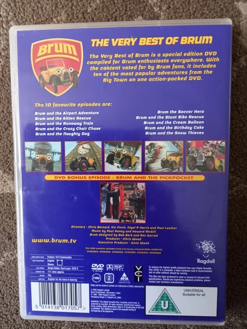 THE VERY BEST Of Brum Dvd Kids 10 Episodes £28.49 - PicClick UK