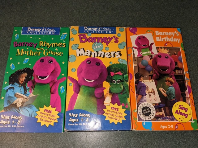 BARNEY AND FRIENDS Collection Barneys Best Manners VHS 1993 Birthday ...