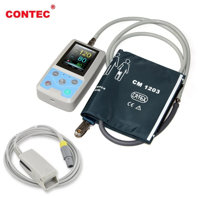 VITAL SIGNS MONITOR Patient Monitor SPO2,NIBP,Pulse Rate,24hrs blood ...