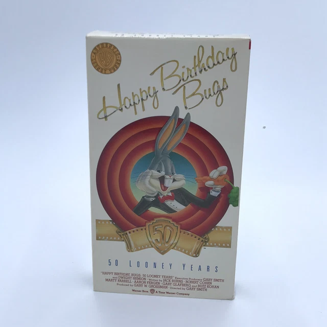 LOONEY TUNES HAPPY Birthday Bugs VHS 50 Looney Years Bunny Porky Pig ...