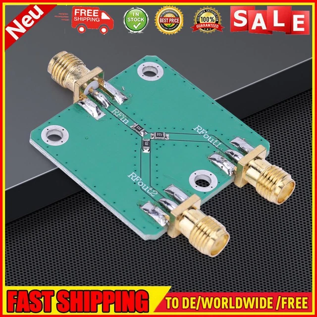 RF MICROWAVE RESISTOR 1 Split 2 Power Splitter DC-5G Radio Frequency ...