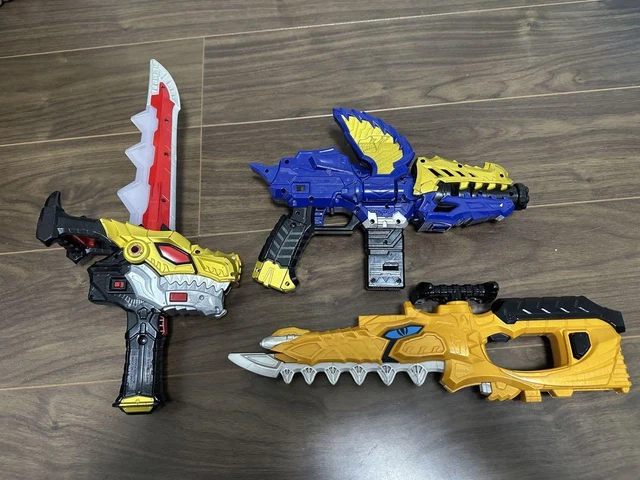 POWER RANGERS DINO Fury Ryusoulger Morpher Weapon Sword 3p set BANDAI ...
