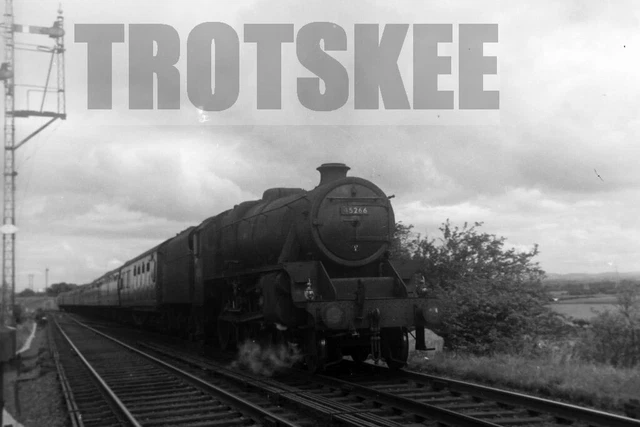LARGER NEGATIVE BR British Railways Steam Loco 45266 Class 5MT c1962 £4 ...