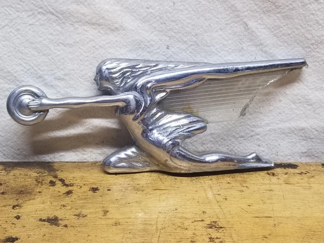 VINTAGE PACKARD 1930’S "Goddess Of Speed" Hood Ornament Donut Chaser £ ...