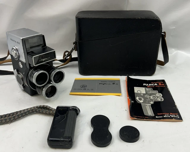 FUJICA 8EE DOUBLE 8mm Cine Film Camera - Triple Lens UNTESTED £29.99 ...
