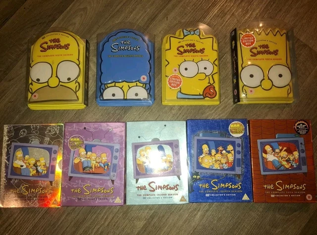 THE SIMPSONS DVD Boxset Bundle Complete Season Series 1/2/3/4/5/6/7/8 ...