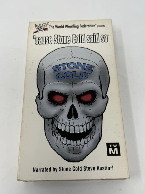 WWF STONE COLD Steve Austin VHS ’Cause Stone Cold Said So (1998) £18.05 ...