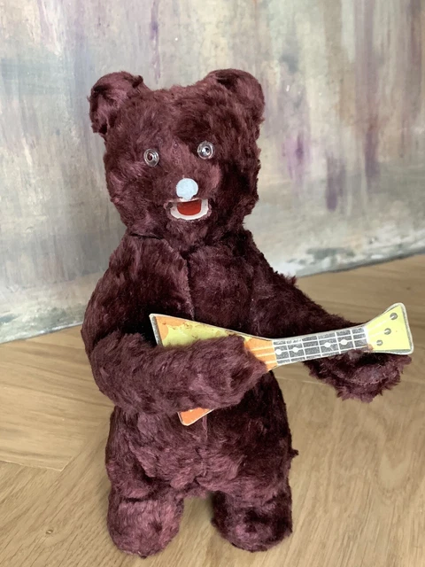 RARE MECHANICAL TOY Bear with Balalaika Clockwork toy USSR £93.76 ...