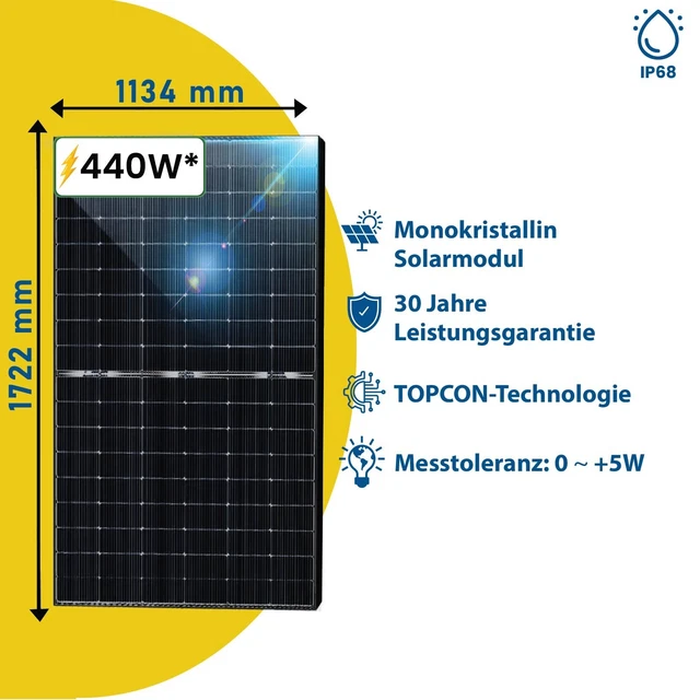 880W BIFACIAL BALCONY Power Plant PV Complete Set with Deye 800W WIFI ...