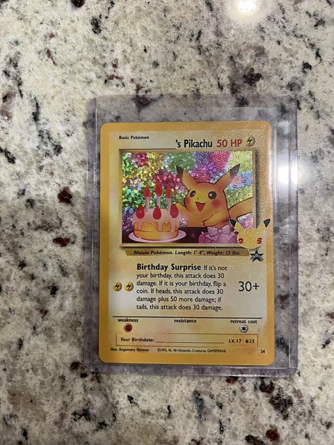 POKÉMON TCG ______'S Pikachu Celebrations: Classic Collection 24/53 ...