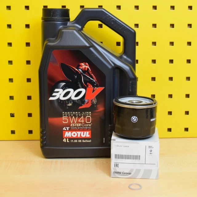 BMW S1000RR R XR M1000RR Filtre D'Huile Originale Huile Motul 300V 5w40 Vidange EUR 131,32 ...