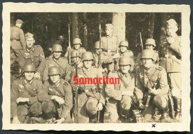 F4/6 WW2 ORIGINAL Photo Of German Wehrmacht Soldiers In Full Gear EUR 8 ...