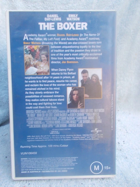 THE BOXER DANIEL Day-Lewis( Universal N0 Vun106459 ) Vhs Tape M(Like ...