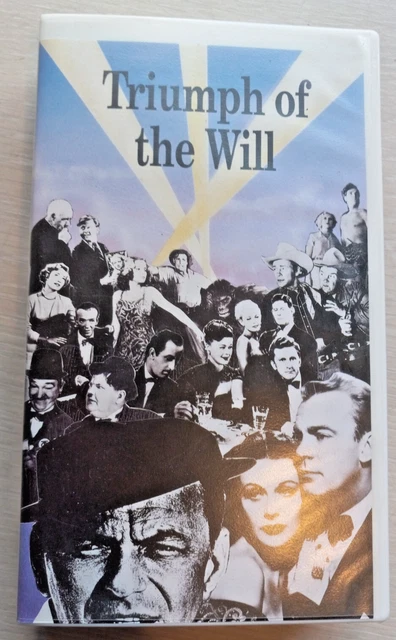 TRIUMPH OF WILL VHS 1935, RARE, LENI RIEFENSTAHL -- Big Box - Video Sig ...