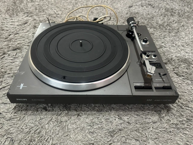 PHILIPS 777 DIRECT Drive Turntable & Audio Technica Cart £49.99 ...