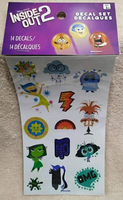DISNEY PIXAR INSIDE Out 2 Characters Decal Sticker Sheet 14 Pc New £9. ...