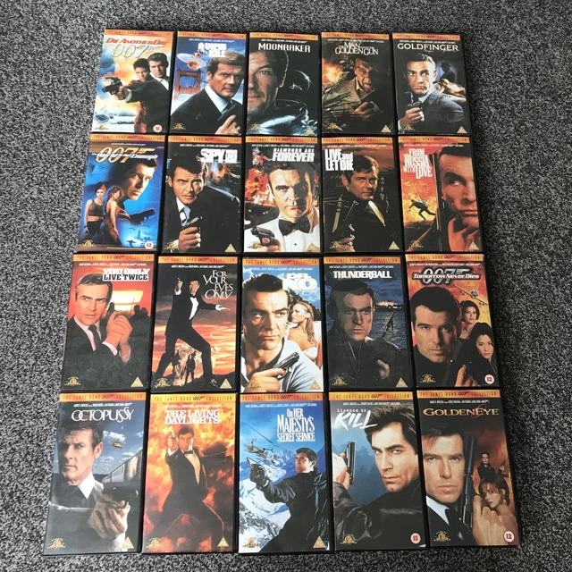 JAMES BOND 007 Collection 1-20 Films Video cassette VHS Bundle Lot 0000 £22.99 - PicClick UK