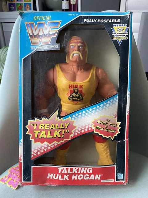 WWF TALKING HULK Hogan Hasbro 12 Inch Rare Vintage Figure WCW WWE With ...