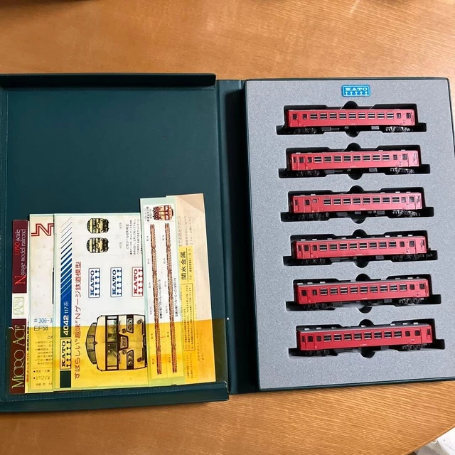 KATO N GAUGE Red 6-Car Passenger Train Set Model Used £106.90 - PicClick UK