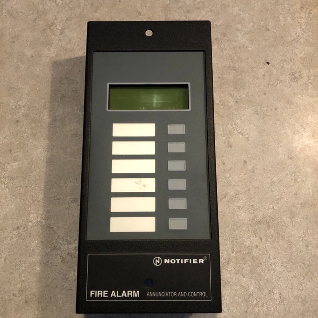 NOTIFIER LCD-80TM FIRE Alarm Control Unit Module Annunciator Free Ship ...