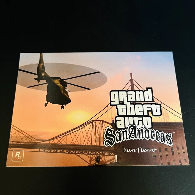 GRAND THEFT AUTO GTA San Andreas San Fierro Promo Postcard by Rockstar ...