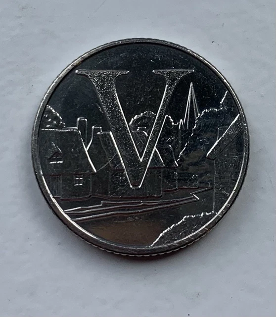 2019 ALFABETO A-Z Lettera V moneta 10p circolata EUR 5,82 - PicClick IT