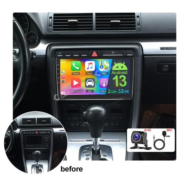 2+64G ANDROID 13 Apple Carplay Navi RDS Autoradio RDS Navi für Audi A4 S4 B6 B7 EUR 129,99 ...