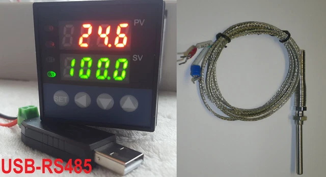 LAB THERMOCOUPLE TEMPERATURE Chart Recorder Data Logger Computer PC ...