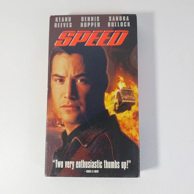 SPEED (VHS) 1994 Keanu Reeves, Dennis Hopper, Sandra Bullock TESTED £8. ...