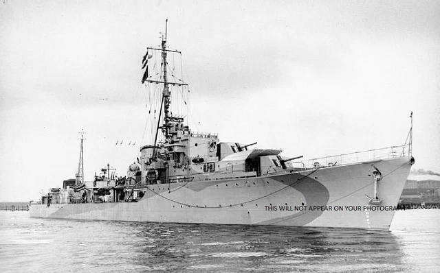 ROYAL NAVY WWII S Class Destroyer Hms Saumarez - Russian Convoy Escort ...