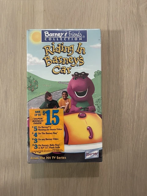 BARNEY & FRIENDS Riding in Barney's Car VHS 1995 Sing Along Ages 1-8 ...
