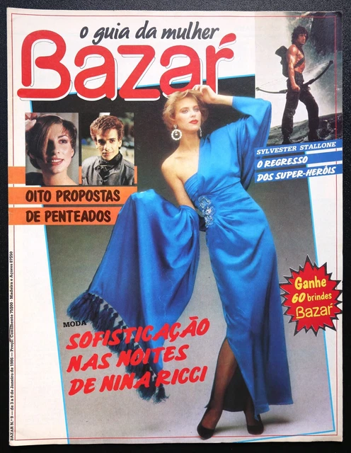 BAZAR 1986 NINA Ricci Ursula Andress Kim Miyori Boy George Sylvester ...
