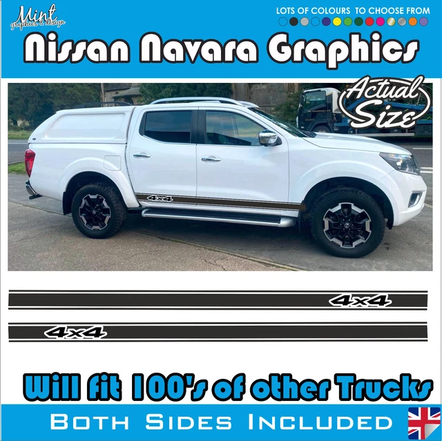 NISSAN NAVARA TRUCK Tub Side Stripes Decals Stickers 4X4 Graphics 020 £ ...