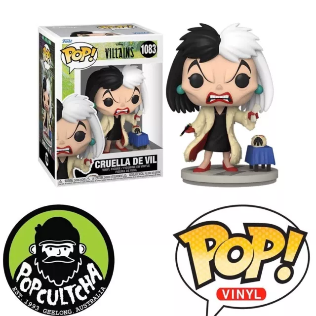 101 Dalmatians Cruella De Vil Ultimate Disney Villains Pop Vinyl Figure New Eur 1451