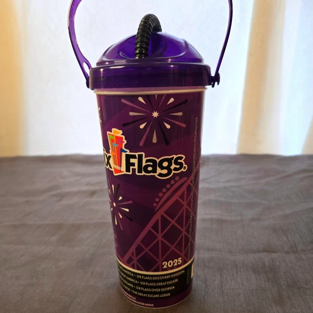 SIX FLAGS PARKS 2025 All Season All Six Flag Parks Drink Cup Free ...