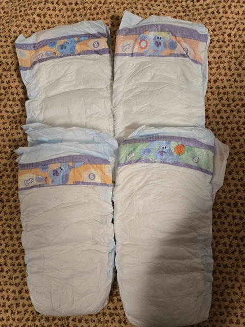 VINTAGE LUVS BLUES Clues Diapers Size 6 $30.00 - PicClick CA