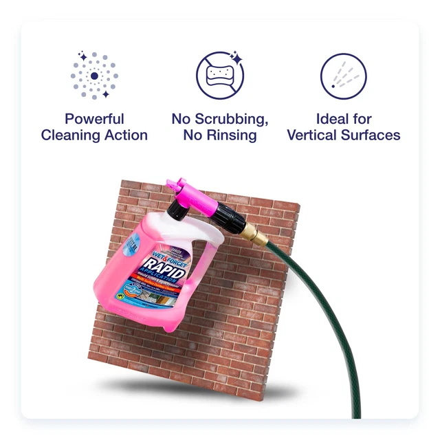 WET & FORGET Rapid Application Ready to Use Mould Lichen & Algae ...