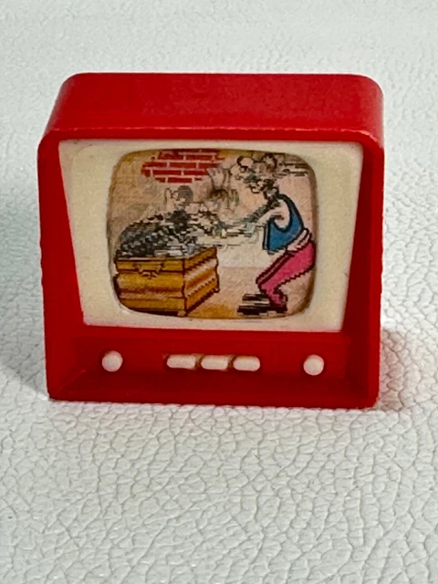 MICKY MAUS WALT Disney Goofy Vari-Vue Spitzer Fernseher rot 60er Jahre ...