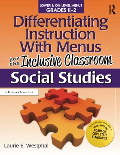 Differentiating Instruction With Menus For The Inclusiv New Laurie E