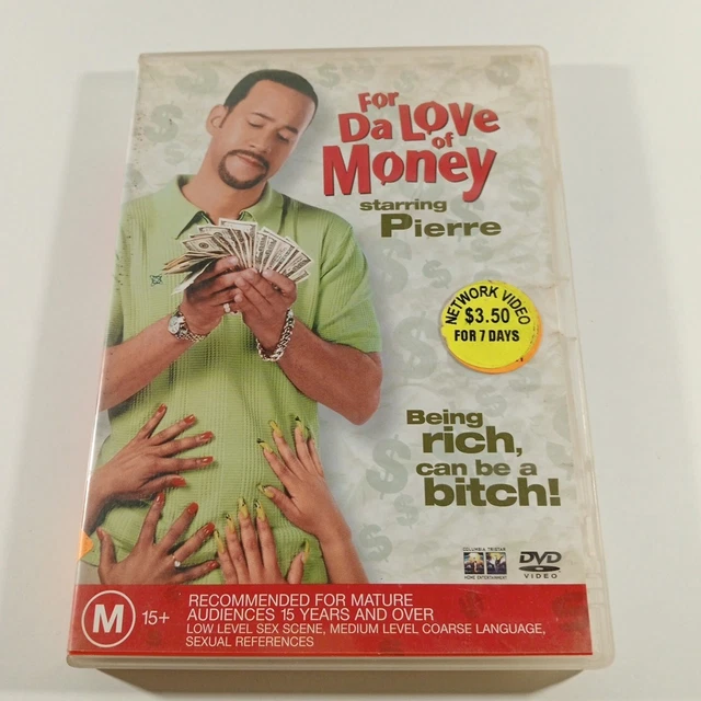 FOR THE LOVE Of Money DVD Region 4 PAL Ex Rental Movie - Pierre $12.00 ...