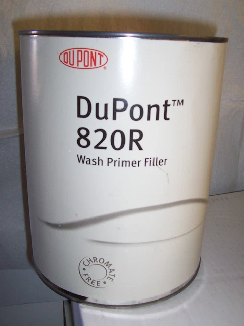 DUPONT WASH PRIMER Surfacer 1 litre 820R Green Etch filler for bare ...