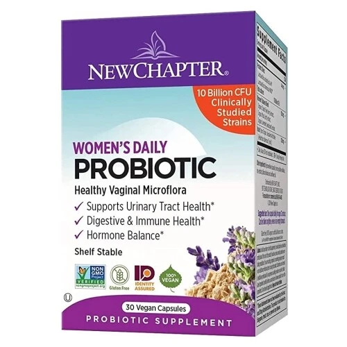 WOMEN'S DAILY PROBIOTIC 30 30 Veg Caps by New Chapter £35.86 - PicClick UK