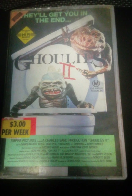 GHOULIES II RARE Horror Vhs Video Pal Vestron Retro Gremlins Satanic ...