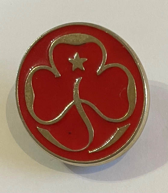 VINTAGE GUIDE TREFOIL Guild Red Enamel Promise Badge 1994 £4.00 ...