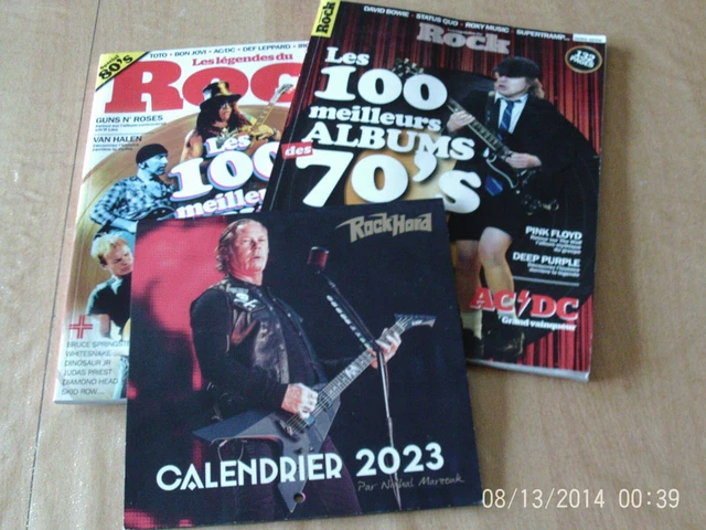 LOT DE 2 REVUES - les légendes du rock + UN SUPER CALENDRIER 2023 ROCK ...