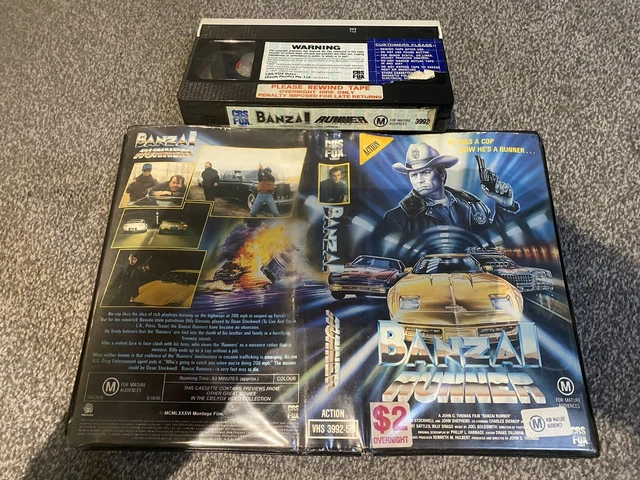 RARE/ BANZAI RUNNER Vhs/ Original 1987 Cbs/fox Action Video £21.44 ...