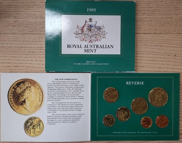 ROYAL AUSTRALIAN MINT 1985 Uncirculated Decimal Coin Set EUR 36,95 ...